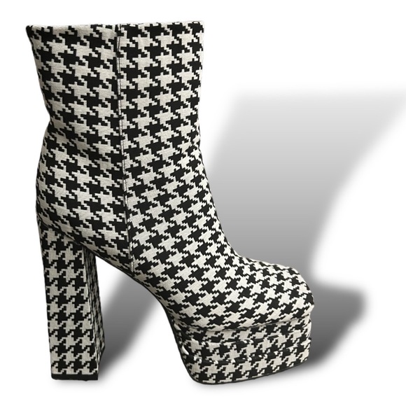 Dolls Kill | Shoes | Azalea Wang Cayenne Houndstooth Platform Bootie ...